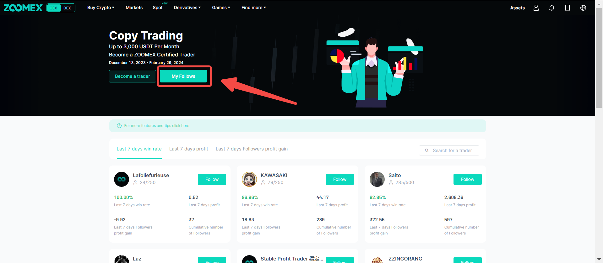 How to transfer funds into your Copy Trading account – ZOOMEX