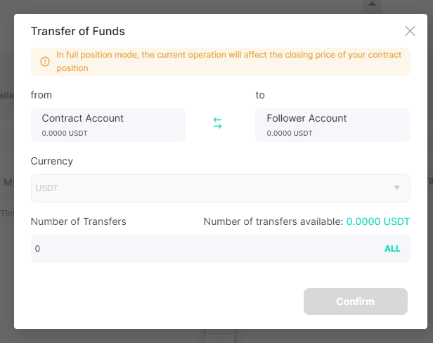How to transfer funds into your Copy Trading account – ZOOMEX
