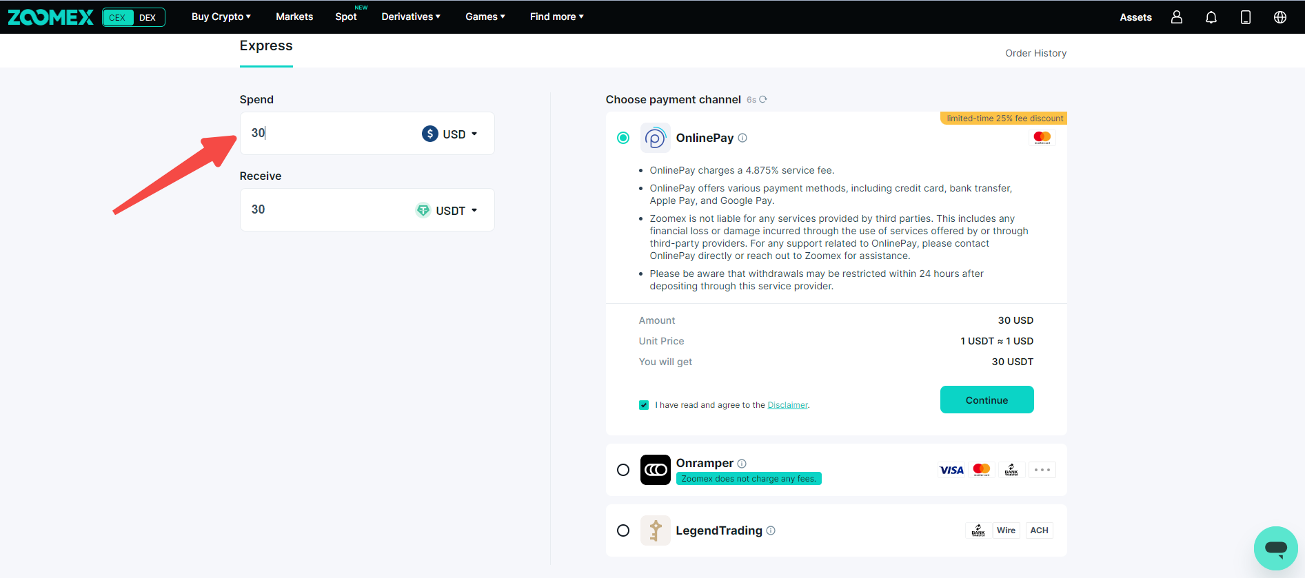 Cómo hacer un depósito en tu cuenta de Zoomex – ES